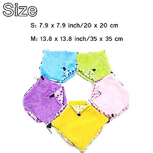 Oncpcare Pet Cage Hammock, Sugar Glider Hammock Ferret Bunk Bed Guinea Pig Cage Accessories Hamster Bedding Cozy Small Pet Bed for Chinchilla Parrot Squirrel Rat Playing Sleeping