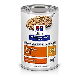 Hill's Prescription Diet c/d Multicare Urinary Care Chicken Flavor Wet Dog Food, Veterinary Diet, 13 oz. Cans, 12-Pack