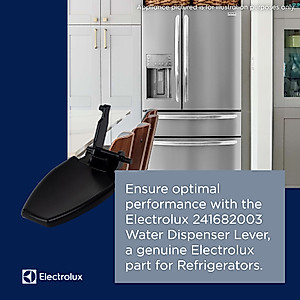 Electrolux 241682003 Water Dispenser Lever for Refrigerators, Black