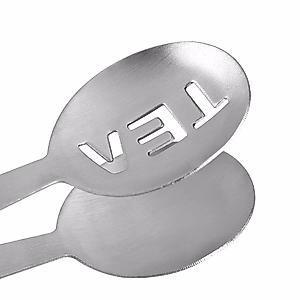 Gavigain Tea Bag Squeezer,Mini Stainless Steel Round Teabag Tongs Silver Tea Bag Strainer Clip Tea Bag Holder for Gripping Ice and Loose Tea Loose Leaf