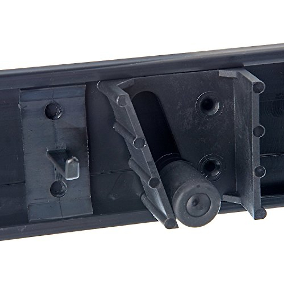 Carlisle FoodService Products CFS 4073100 Roll 'N Grip Mop, Broom and Tool Holder/Storage System, 3 Positions + 1 Hook (Case of 12)