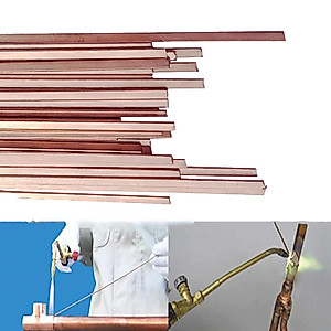 GOODSDS Welding Filler Rods Wire Low Temperature Flat Soldering Rods Phosphor Copper Welding Repair Electrode Copper Tube Tool