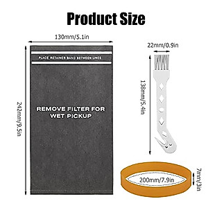 6-Pack 9-38737 Shop Vac Filter Bags for Craftsman 2 to 2.5 Gallon Shop Vacuums and Powerhead Bucket Vac CMXZVBE38737