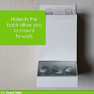 7Penn Clear Plastic Pantry Storage Container - Small Accessory and Snack Dispenser Office and Home Organization Bin