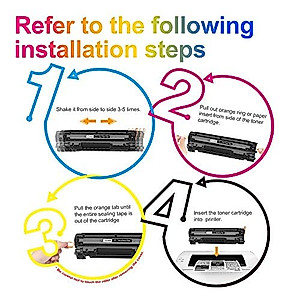 Uniwork Compatible Toner Cartridge Replacement for HP 78A CE278A use for Laserjet Pro P1606dn M1536dnf P1566 P1560 P1606 M1536 Printer Tray, 4 Black
