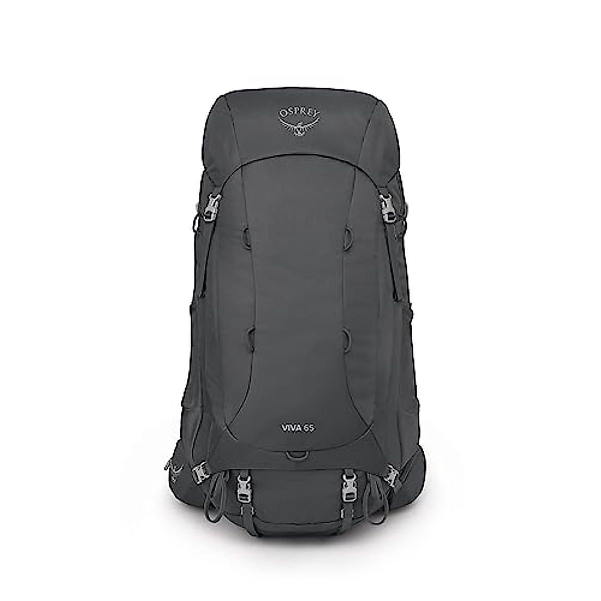 Osprey Viva 65L Women's Backpacking Backpack, Tunnel Vision Grey