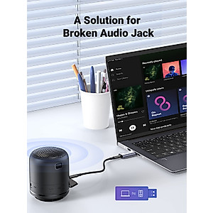 UGREEN USB to Audio Jack USB External Sound Card 3.5mm Audio Adapter 2 in 1 USB A to Aux TRRS Headphone Adapter Microphone Stereo Jack Aluminum Compatible with PS5 PC Windows Mac Linux Laptop Desktop