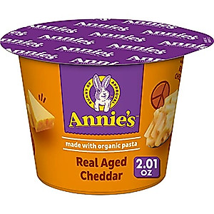 Annie's Real Aged Cheddar Microwave Mac & Cheese with Organic Pasta, 8 Ct, 2.01 OZ Cups