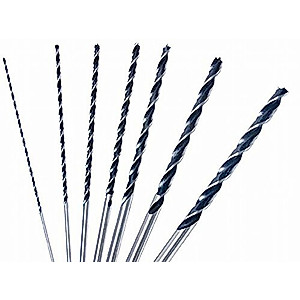 fastoworld 7pc 12" Brad Point Drill Bit Set EXTRA LONG Wood Boring 1/8 1/4 3/8 7/16 1/2 NEW