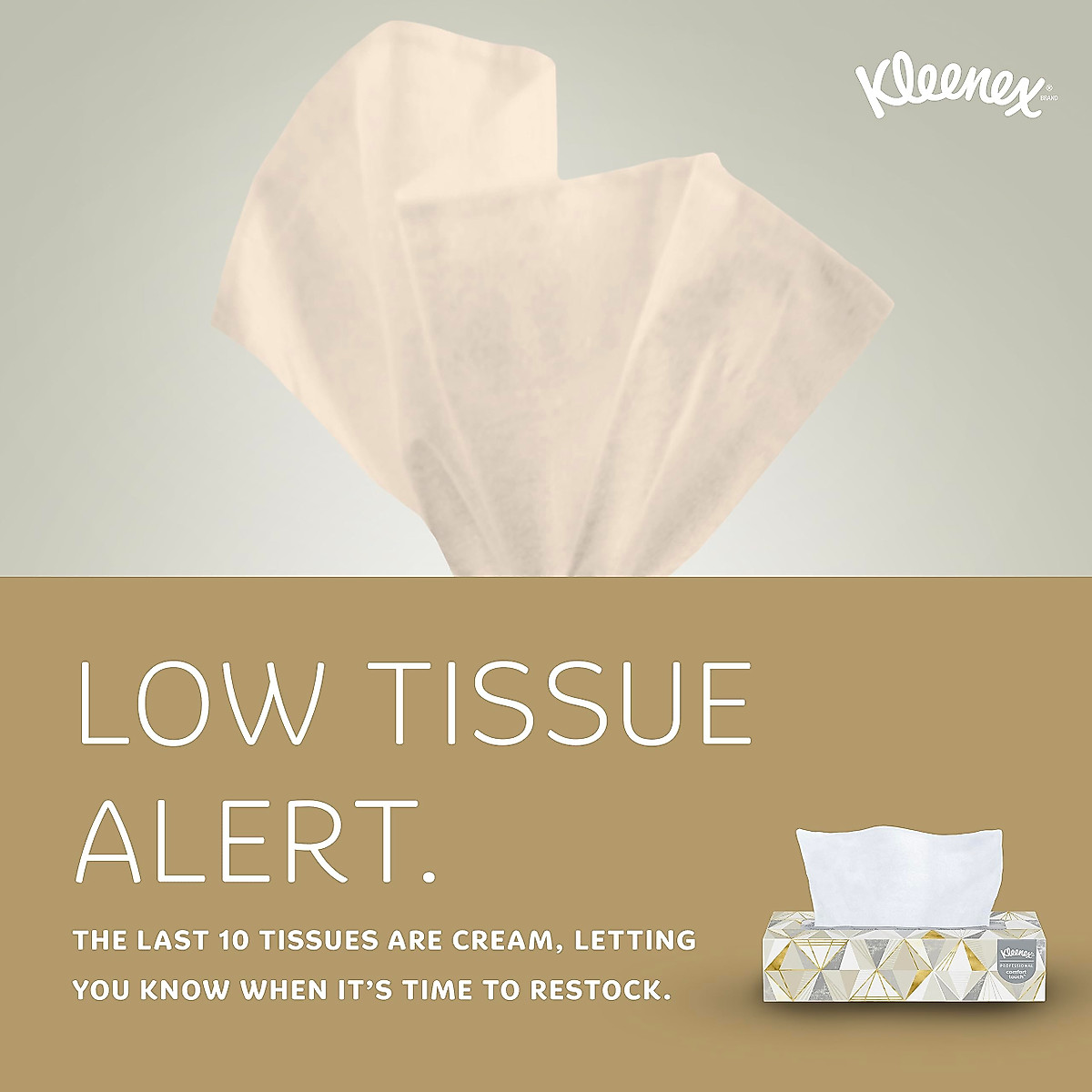 Kleenex Professional Facial Tissue for Business (03076), Flat Tissue Boxes, 12 Boxes / Convenience Case, 125 Tissues / Box, 1,500 Tissues / Case