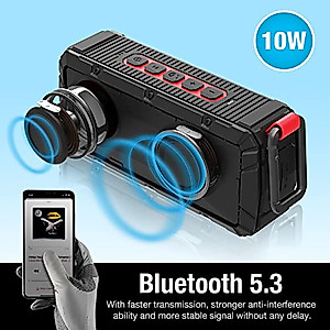 Pro Portable Magnetic Bluetooth Golf Speaker Wireless Waterproof IPX6/Shockproof 3rd Generation Magnetic Golf Speakers for Golf Cart 20Hour Playtime Golf Accessories Golf Gifts(TWS & SD Card function)