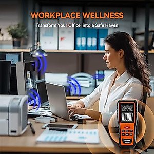 olmlmo Emf Meter,Electric Field, Radio Frequency Field, Magnetic Field Strength Meter,Rechargeable Radiation Detector for 5g Cell Tower, WiFi Signal Detector,Emf Inspections,Ghost Hunting
