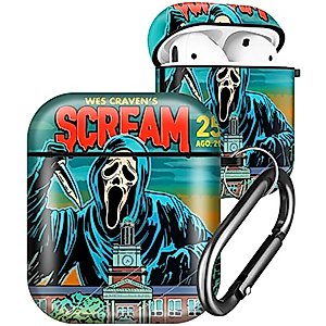 Ulirath Green Skeleton for AirPod 1/2 Case Skull Funny Fun Design Cases Scary Cute for AirPods Air Pods 1st and 2nd Theme Skeleton Cover Cases Skin for Boys Girls Kids