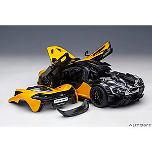 AUTOart McLaren P1 Volcano Yellow w/Yellow/Black Interior 1/18 Model Car 76067
