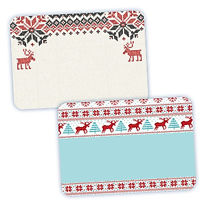 Avery Ugly Sweater Name Tags, Christmas Gift Tags, Party Favors, No Lift, No Curl, Handwrite Only, 36 Name Tags