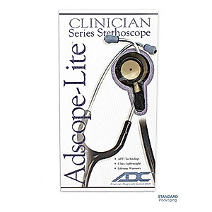 ADC 619FS Adscope Lite Model 619 Ultra Lightweight Clinician Stethoscope with Tunable AFD Technology, Sea Glass