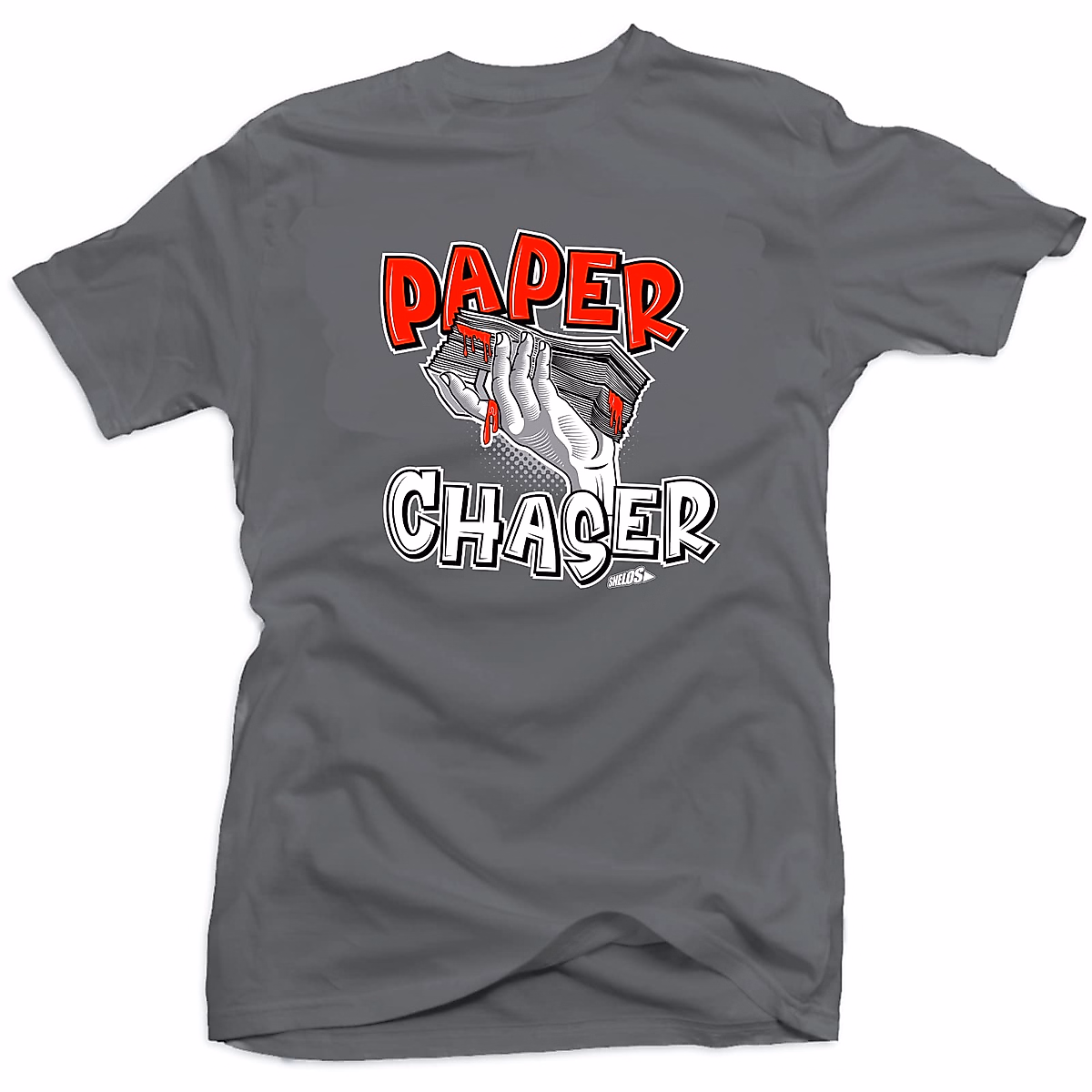 Jordan 4 Infrared Volt Match Tees - Paper Chaser $ Grey | 3X-Large