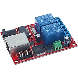 ZYM119 LAN Ethernet 2-Way Relay Board Delay Switch TCP/UDP Controller Module Web Server Computer Circuit Board