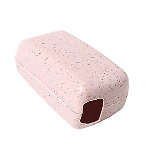 Mggsndi 4Pcs Portable Toothbrush Head Plastic Protective Cover Holder Storage Organizer Bathroom Accessories Holder Set for Family and Business Travel and Daily Use at School and Outdoor