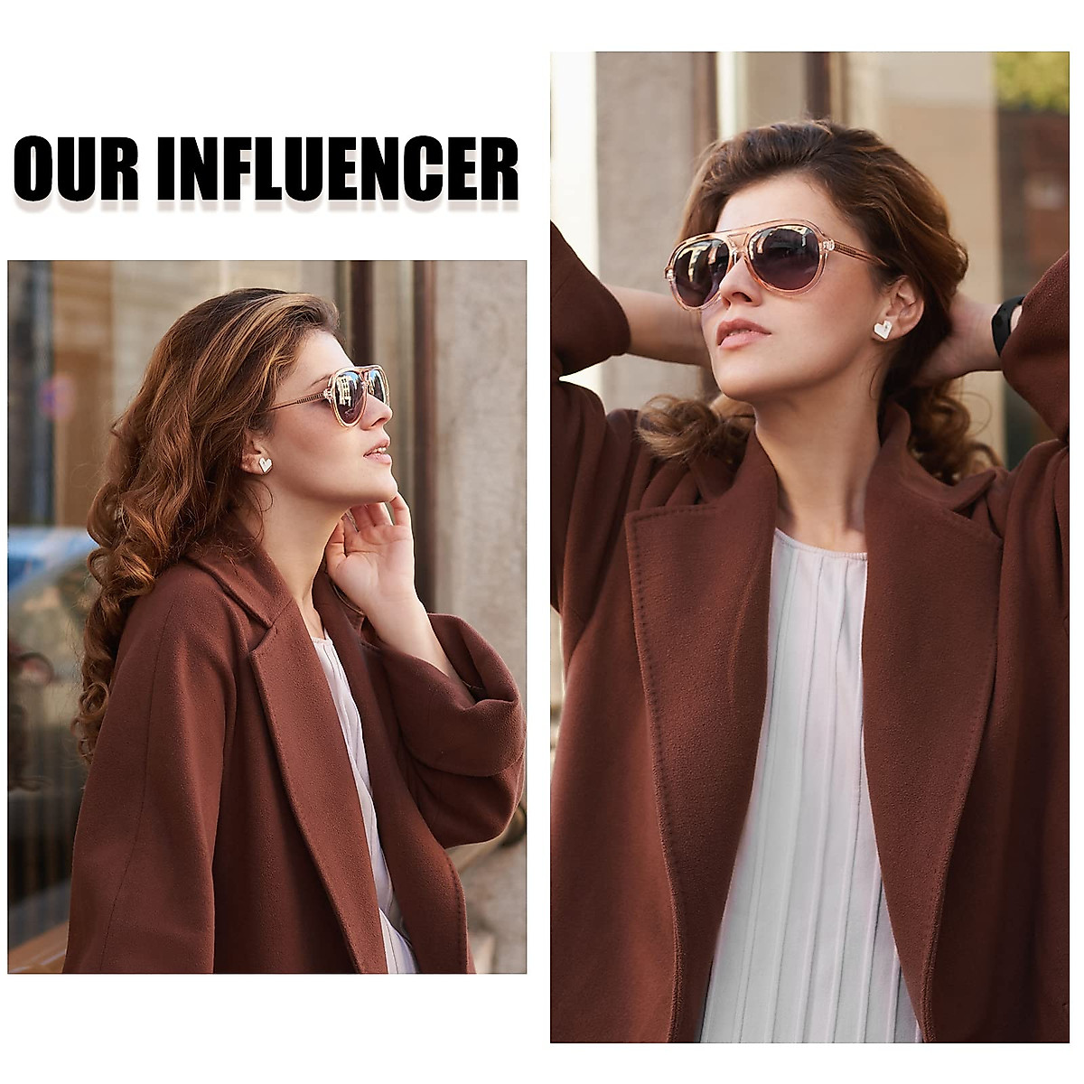 DUCO Retro Aviator Polarized Sunglasses Women Men Vintage Double Bridge Sun Glasses Classic Shades DC1208