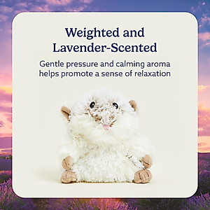 warmies Junior Microwavable & Weighted Stuffed Animals, Hamster - Heated Stuffed Animal Plushie for Warmth & Comfort - Cute Soft Plush Toys for Adults & Children (Boys, Girls, Babies & Toddlers)