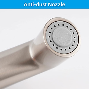 Hygie Rinse Kitchen Sink Side Sprayer Head Replacement Universal Sink Sprayer Attachment Compatible with Delta, Moen, Kohler OEM Brand, Kitchen Sink Faucet Sprayer Head - Brushed Nickel