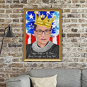 1000 Piece Puzzle, Ruth Bader Ginsburg Collectible, Notorious RBG Inspirational Quote, Women Belong in All Places Where Decisions are Being Made