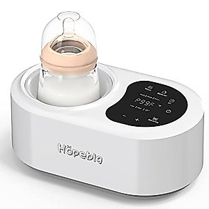 Hopebig Bottle Warmer Upgraded 7-in-1 Water-Free Bottle Warmer for Breastmilk or Formula Baby Bottle Warmer Milk Warmer with LED Display Accurate Precise Temperature Control and Timer