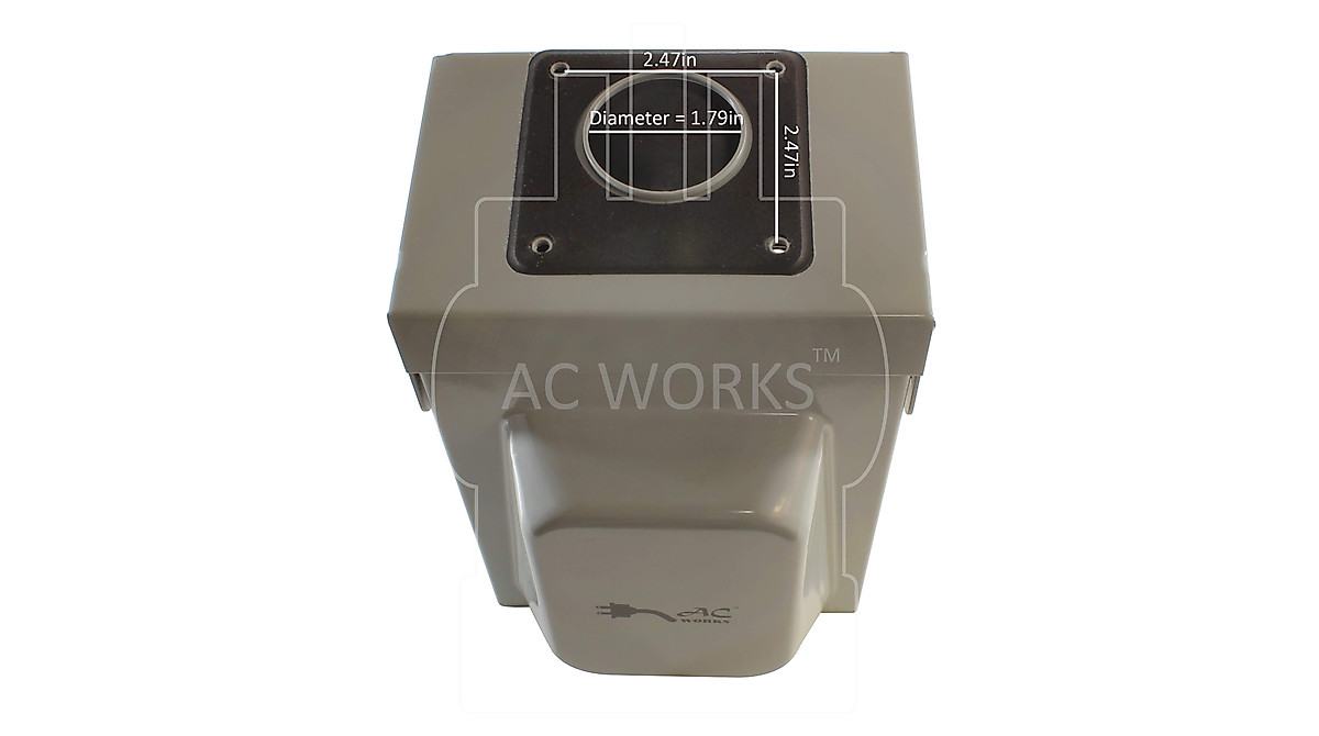 AC WORKS Industrial Grade Locking Power Input Inlet - Secure 30A Connection