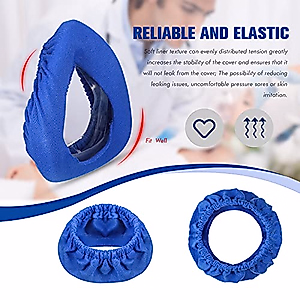 10 Pieces Mask Covers Reusable Soft Mask Liners Full Face Mask Liners Reduces Air Leaks and Blisters (Blue)