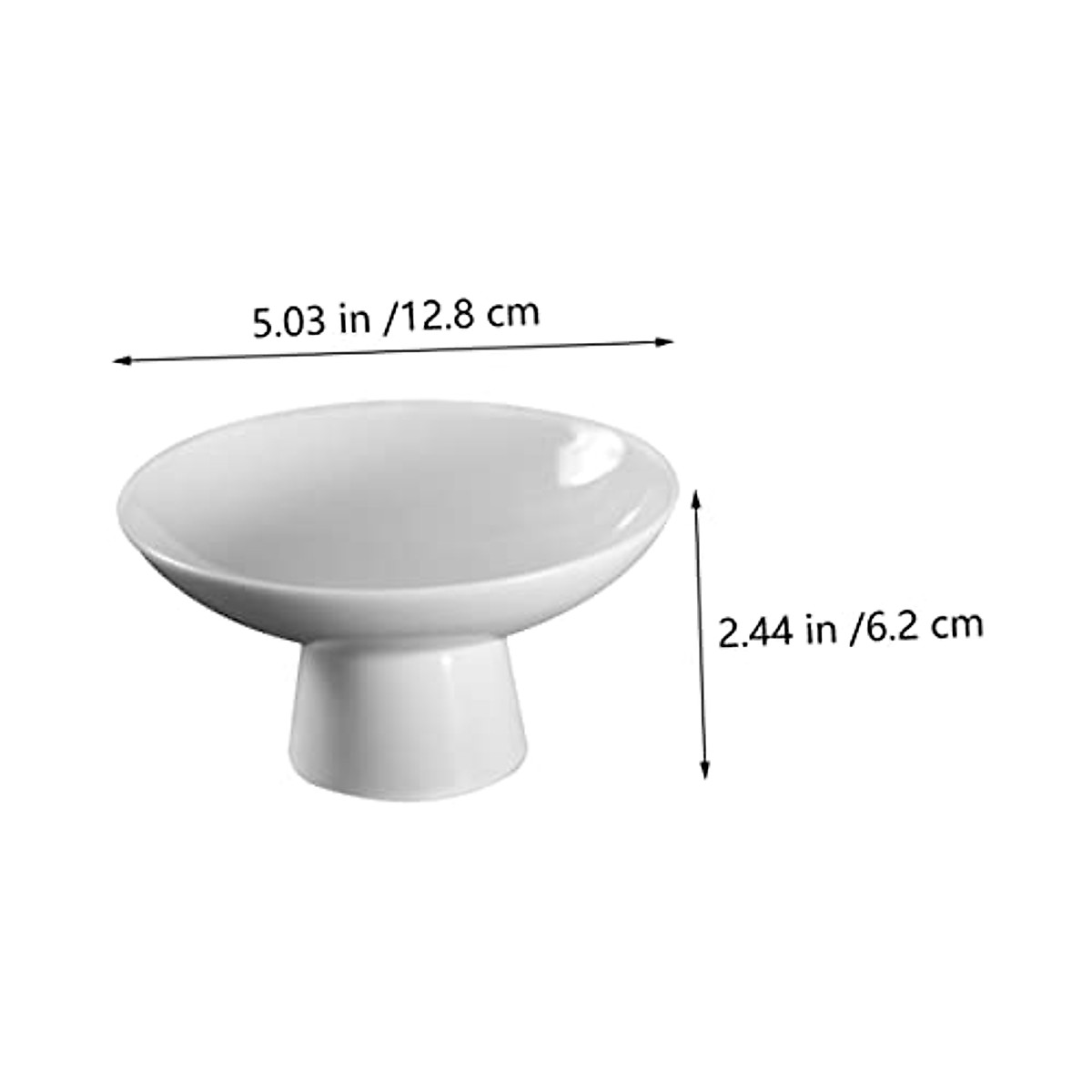 EXQUIMEUBLE ceramic stemware glass containers for food bread container dresser decor porcelain fruit basket ceramic snacks Dessert Candy Display Tower Afternoon Tea Plate Cake Trays white Oval