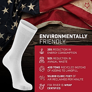 FoxRiver mens Wick Dry Auras Ultra-lightweight Liner Crew hiking socks, White, Large