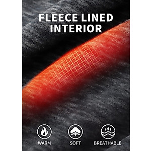 Ewedoos Fleece Lined Pants Women Thermal Yoga Pants with Pockets High Waist Warm Pants Winter Flare Leggings for Women Charcoal