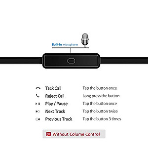 USB Type C Earbud Headphones, Hi-Res in-Ear Earphone with Mic Compatible with iPad Pro/MacBook Pro/Air, Google Pixel 3a/xl/3/2, OnePlus 8/7, Motorola, HTC, Sony Xperia, Xiaomi, Essential USB C Phone