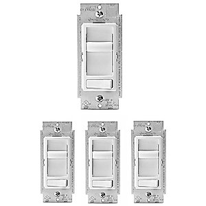 Leviton 6674-P0W, 4-Pack, White