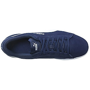 PUMA Mens Smash V2 Sneaker, Peacoat-PUMA Mens White, 9.5