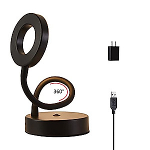 Chener Smart Voice Control Desk Lamp, Hand Free No Networking Required, Warm/Day/Cool White 3 Lighting 5 Brightness USB+AC Dimmable Desk Light, Eyes Care Flexible Gooseneck Table Lamp Night Light