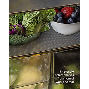 Shelf Liners for Kitchen Cabinets, 12 Inch X 25 Feet (295 Inch) Shelf Liner, Non-Adhesive Washable Drawer Liners for Kitchen, Cabinet Liners for Shelves by DF DUALFERV