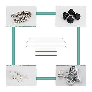 Uniflasy Fire Pit Glass Wind Guard 29" x 13" x 6" Flame/Wind Guard Fence Tempered Glass for Fire Pit Burner Pans Rectangle Outdoor Clear Tempered Glass Flame Shield for Fire Pit Table, 5/16" Thick