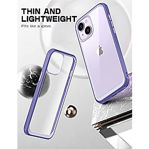 SUPCASE Unicorn Beetle Style Series Case for iPhone 14 / iPhone 13 6.1 Inch, Premium Hybrid Protective Slim Clear Case (Mauve)