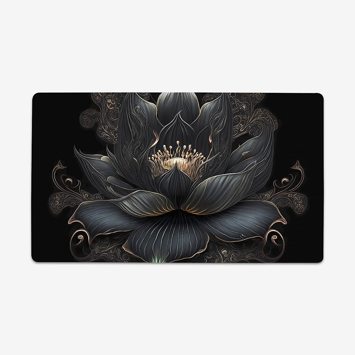 Ornamental Lotus Deskmat Playmat Inked Gaming TCG Game Mat for Cards (13+)