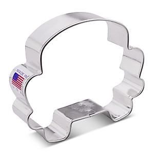Front Facing Car Cookie Cutter, 2.8" Made in USA by Ann Clark