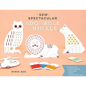 Chronicle Books Sew Spectacular: Adorable Animals (Sewing & Paper Craft Activity Book, Creative Art Gift for Tweens)