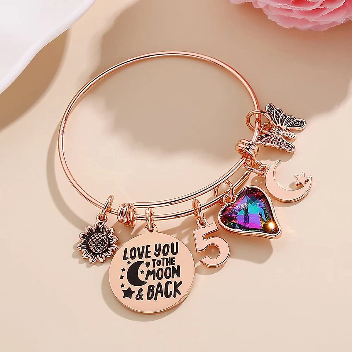 Ursteel 60th Birthday Gifts for Women Mom, 60 Birthday Gifts for Women Friends Gifts Christmas Turning 60 Years Old Birthday Gifts Women, 60 and Fabulous Bracelet Happy 60th Birthday