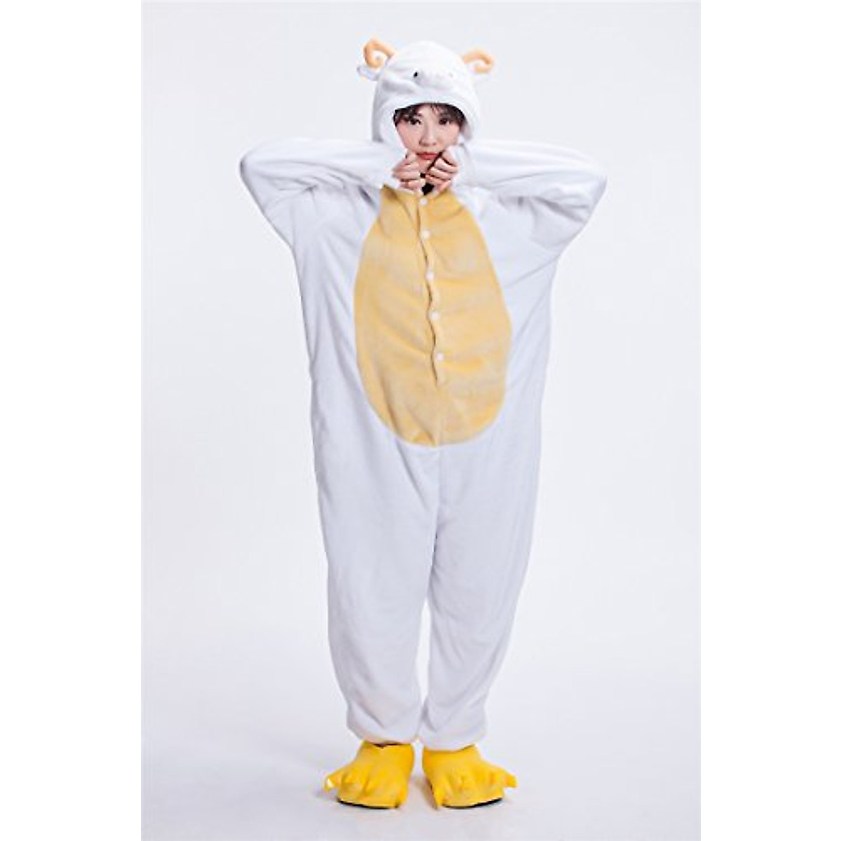 Adult Kigurumi Anime Cosplay Outfit Pajamas Romper Sheep L