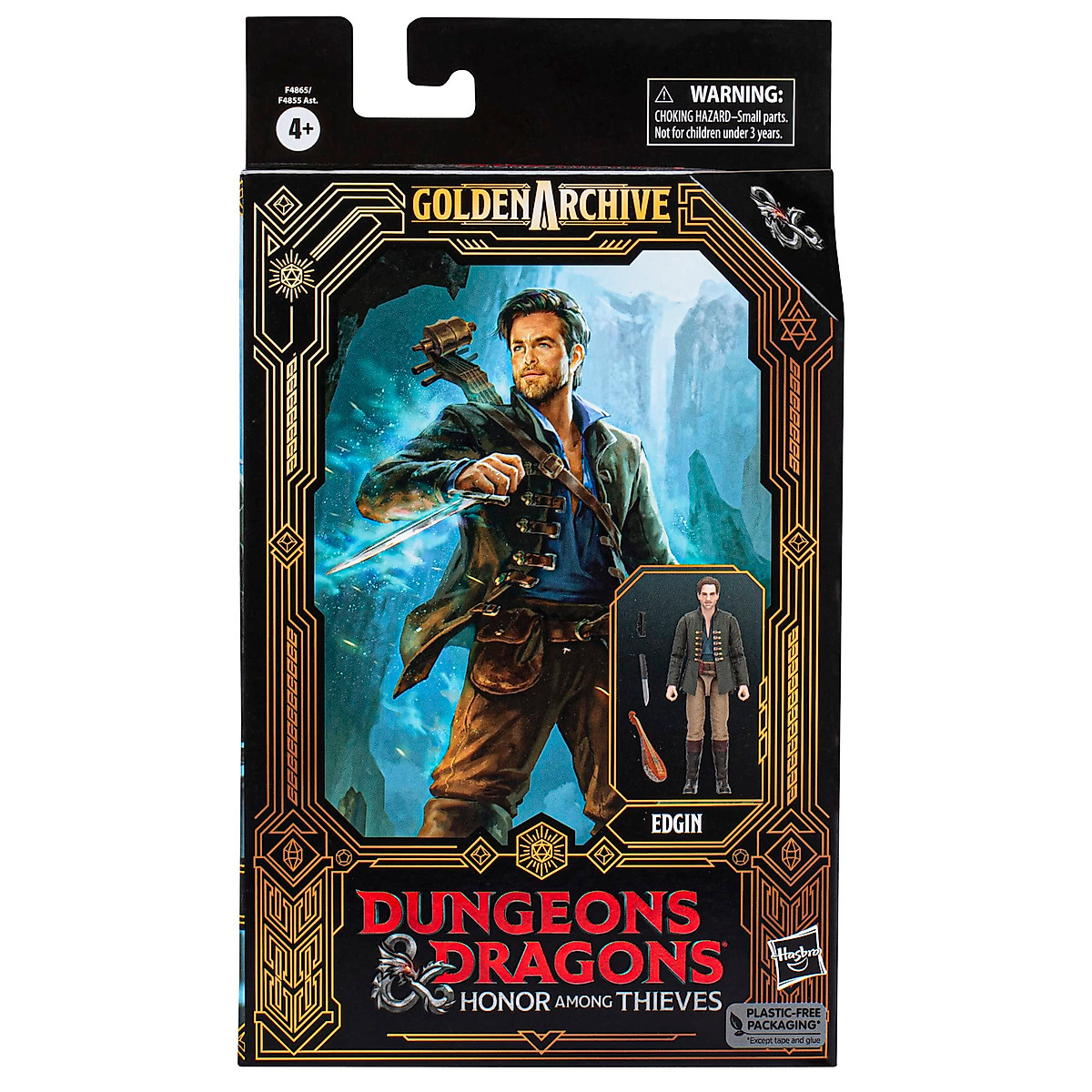 Dungeons & Dragons Honor Among Thieves Golden Archive Edgin Collectible Figure 6-Inch Scale D&D Action Figures