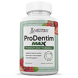 (2 Pack) Prodentim Max 40 Billion CFU Oral Probiotic Supports Strong Healthy Gums Teeth Bad Breath 120 Capsules
