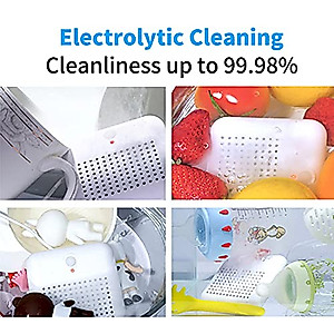 WASHWOW 3.0 Mini Portable Ster1l1z1ng Washing Machine, 0.23lb Small Washer for Underwear, Socks, Light Clothes, Babies and Women in Business Trip, Camping, Apartments, College Rooms, RV’s, Travel