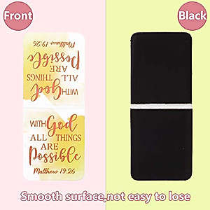 Dianelhall 96 Pieces Inspirational Magnetic Bookmarks Magnet Page Markers Motivational Page Clips Positive Magnetic Book Marker for Students Teachers School Home Office Supplies,16 Styles