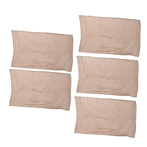 Yardwe 5pcs sack jute vegetable storage bags vegetable jute bag kitchen storage bag mesh storage bag jute bags Burlap Bags potato storage muslin produce? bag food storage grow bag Muslim